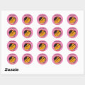 My Favorite Pizza, Elegant cool dad gift Classic Round Sticker | Zazzle
