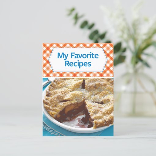 My Favorite Recipes Postcard | Zazzle