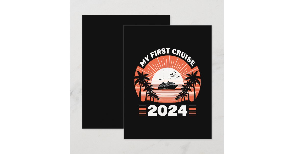 My First Cruise 2024 Note Card | Zazzle