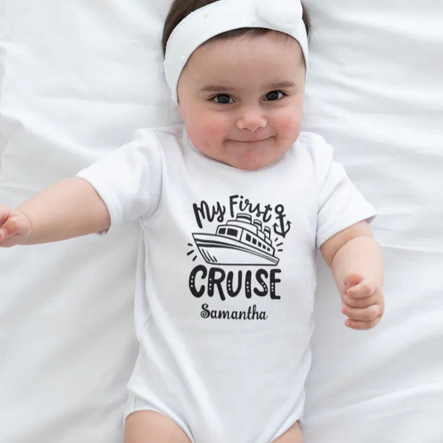 My First Cruise Personalized Baby Bodysuit | Zazzle