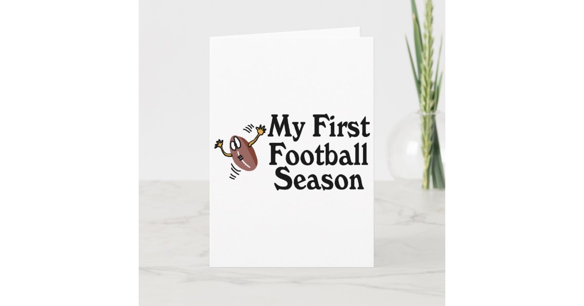 My First Football Season Card | Zazzle