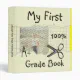 My First Grade Book School Memory Binder | Zazzle
