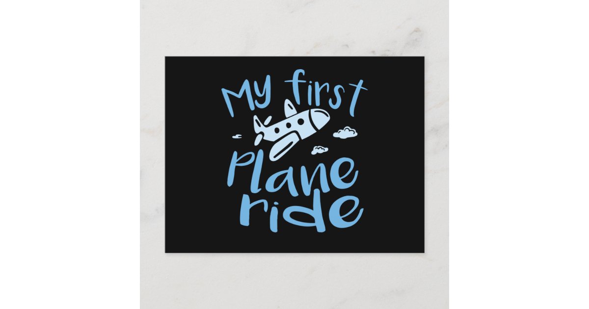 My First Plane Ride Postcard | Zazzle