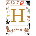 My First Rodeo Cowboy 1st Birthday Happy Birthday Bunting Flags | Zazzle