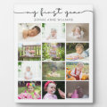 My First Year Photo Collage Plaque | Zazzle
