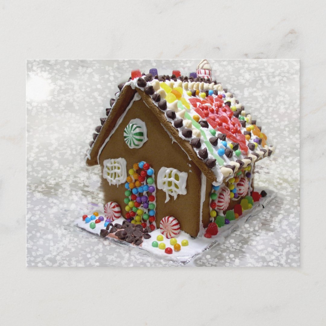 My Gingerbread House Postcard | Zazzle