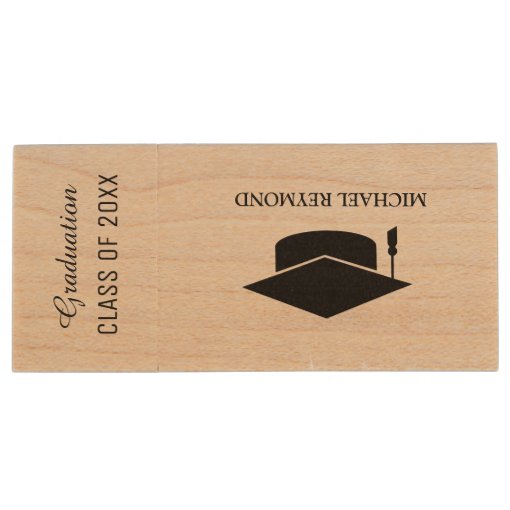 My Graduation Memories Photo Wood USB Flash Drive | Zazzle