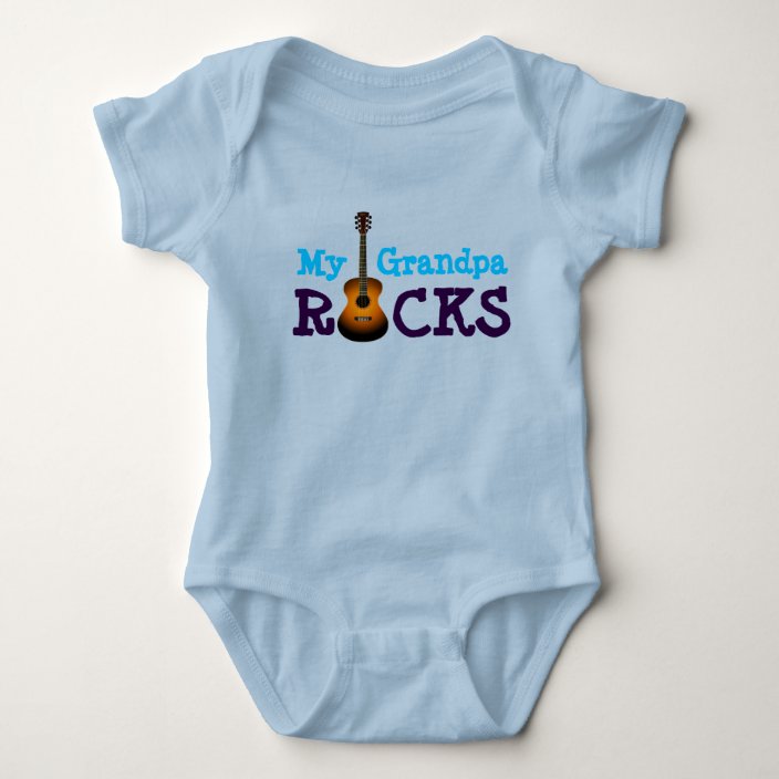 "My Grandpa Rocks!" Baby Bodysuit | Zazzle.com