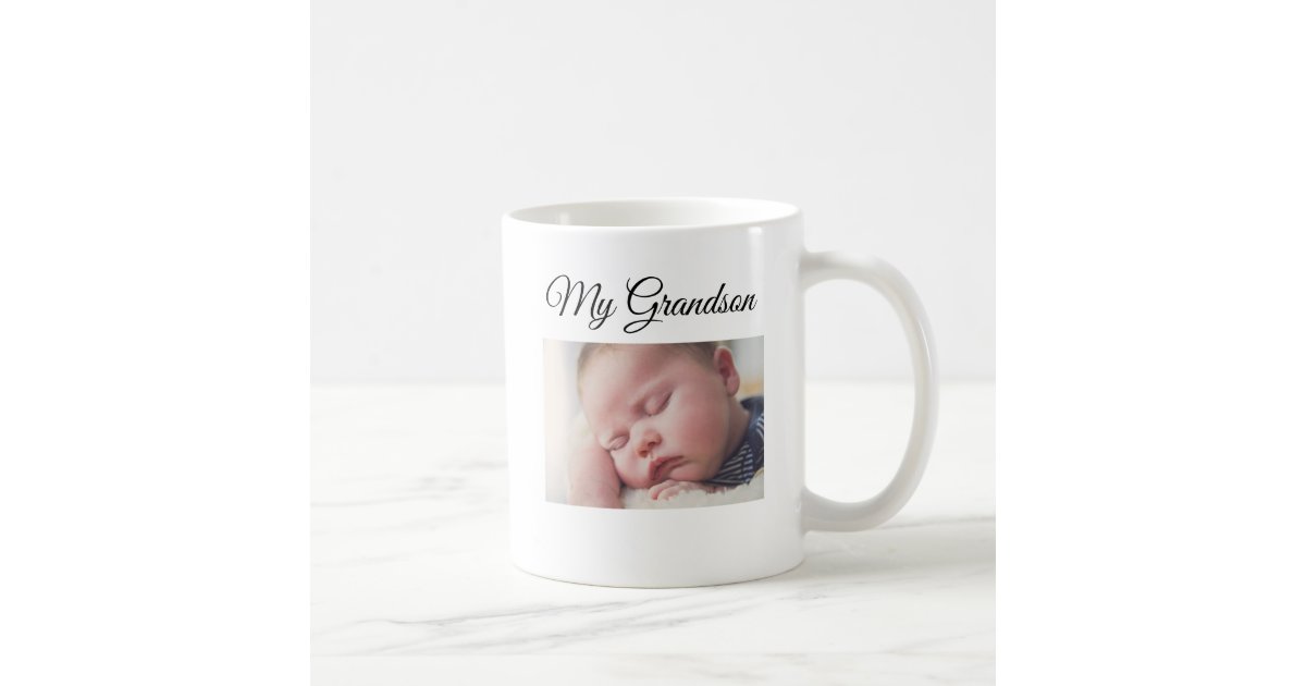 My Grandson Personalized Photo Coffee Mug | Zazzle
