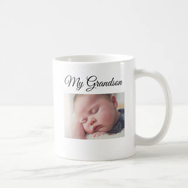 My Grandson Personalized Photo Coffee Mug | Zazzle