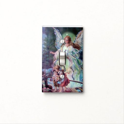 MY GUARDIAN ANGEL LIGHT SWITCH COVER | Zazzle