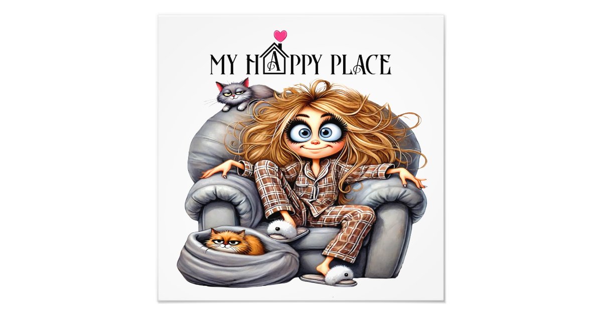 MY HAPPY PLACE PHOTO PRINT | Zazzle