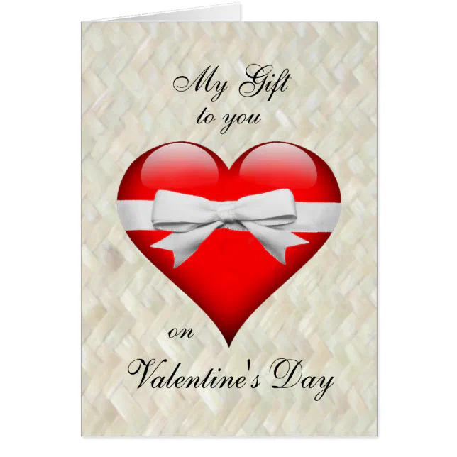 My heart, My life, My love on Valentine's Day Card | Zazzle