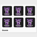 My Hero is Now My Angel Overdose Awareness Support Square Sticker | Zazzle