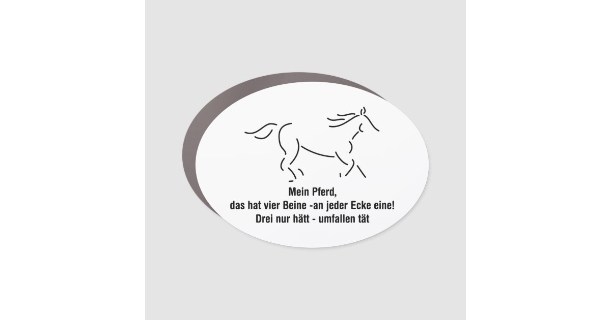 My horse this has four legs of funny saying car magnet | Zazzle