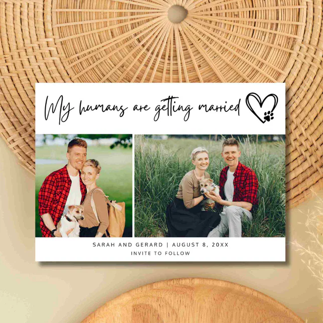 My Humans Are Getting Married Save the Date | Zazzle