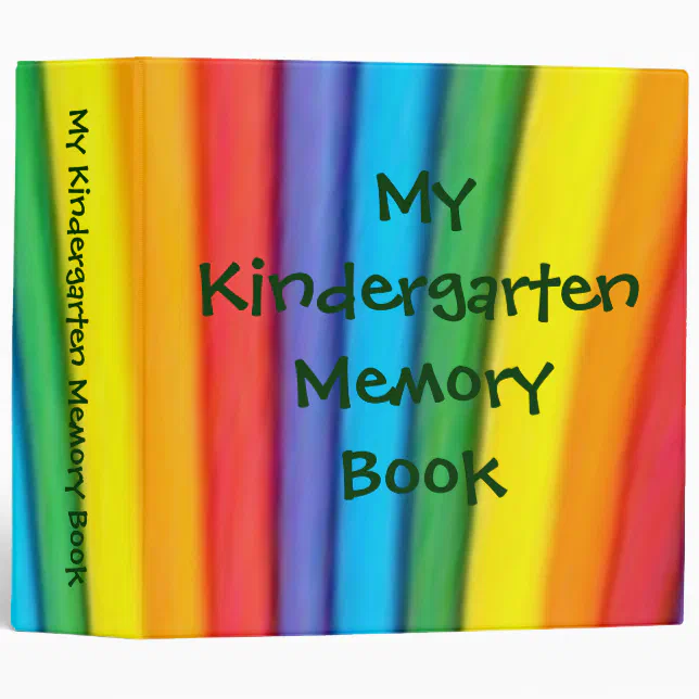 My Kindergarten Memory Book by Janz Binder | Zazzle