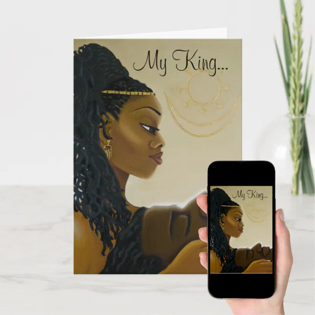 'My King' Greeting Card with poem | Zazzle