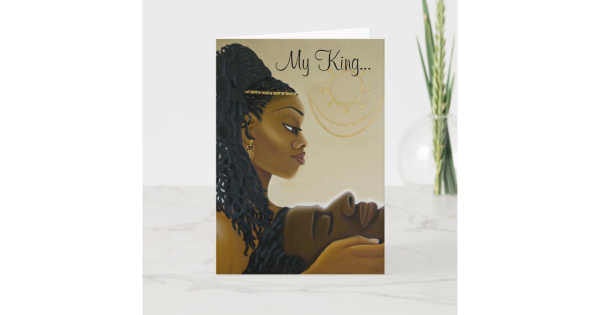 'My King' Greeting Card with poem | Zazzle