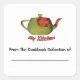 My Kitchen Cookbook Collection Bookplate Sticker | Zazzle