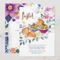 My Last Fiesta Bachelorette Party Food Theme Invitation | Zazzle