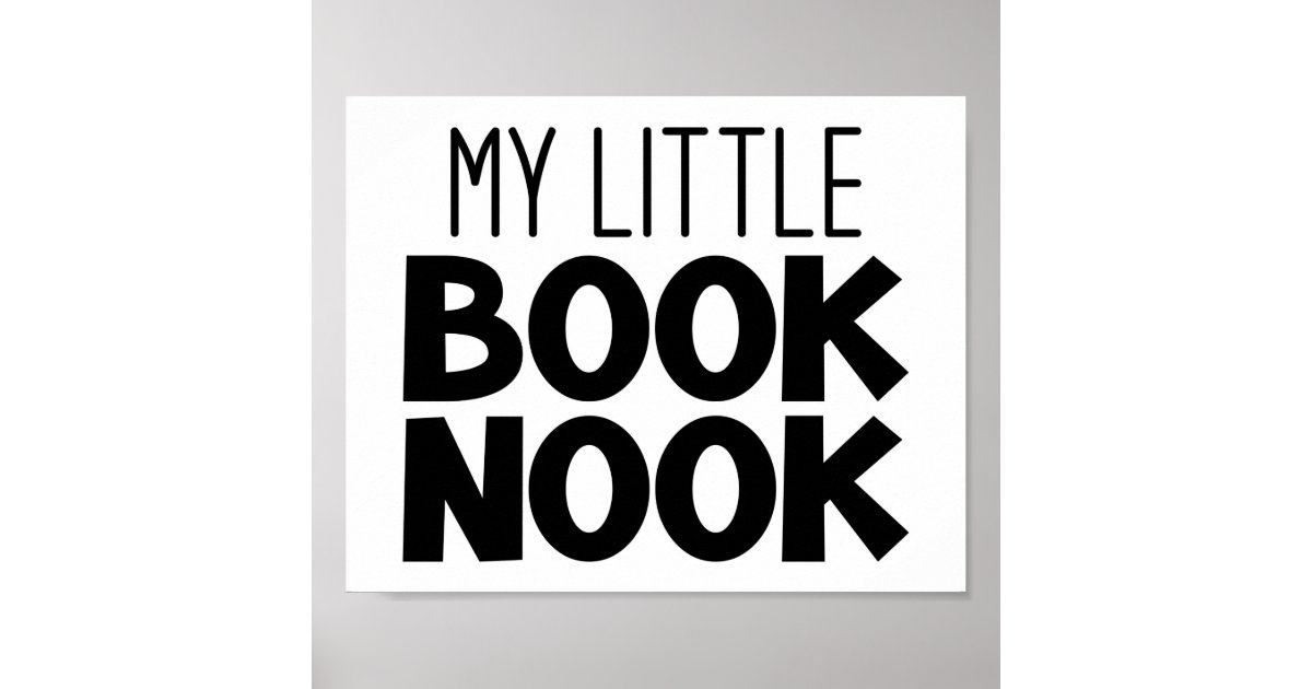 My Little Book Nook Reading Corner Poster | Zazzle