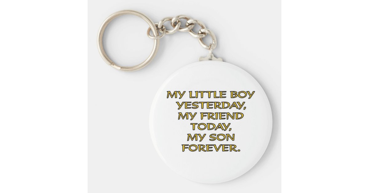 MY LITTLE BOY KEYCHAIN | Zazzle.com