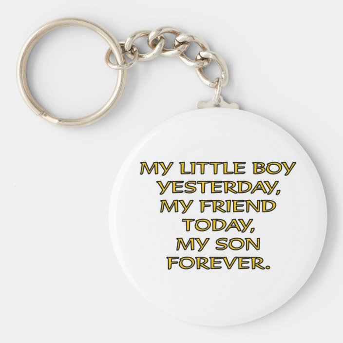 MY LITTLE BOY KEYCHAIN | Zazzle.com