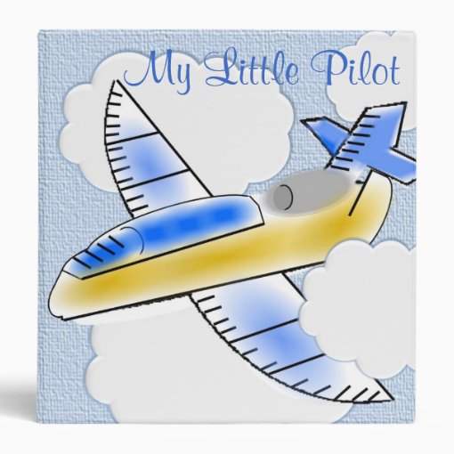 My Little Pilot Jetplane 3D Album Binder | Zazzle