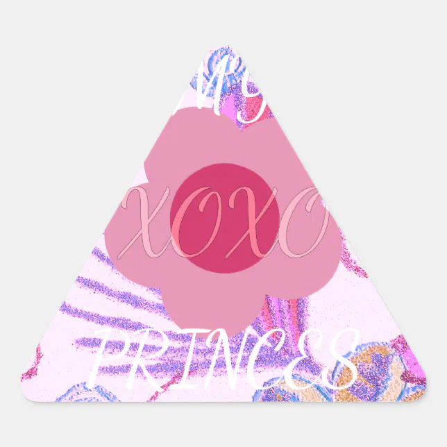 My Little Princess: Baby Pink Vector inspirational Triangle Sticker ...