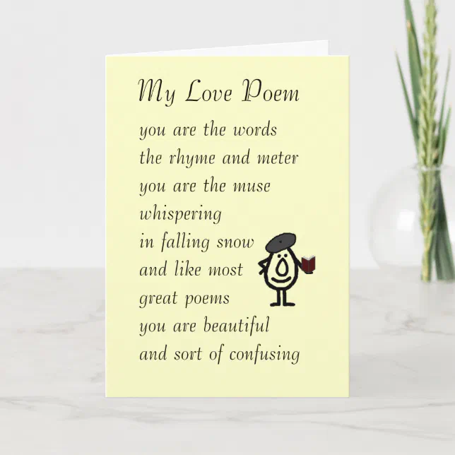 My Love Poem Holiday Card | Zazzle