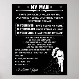 My Man Poster | Zazzle