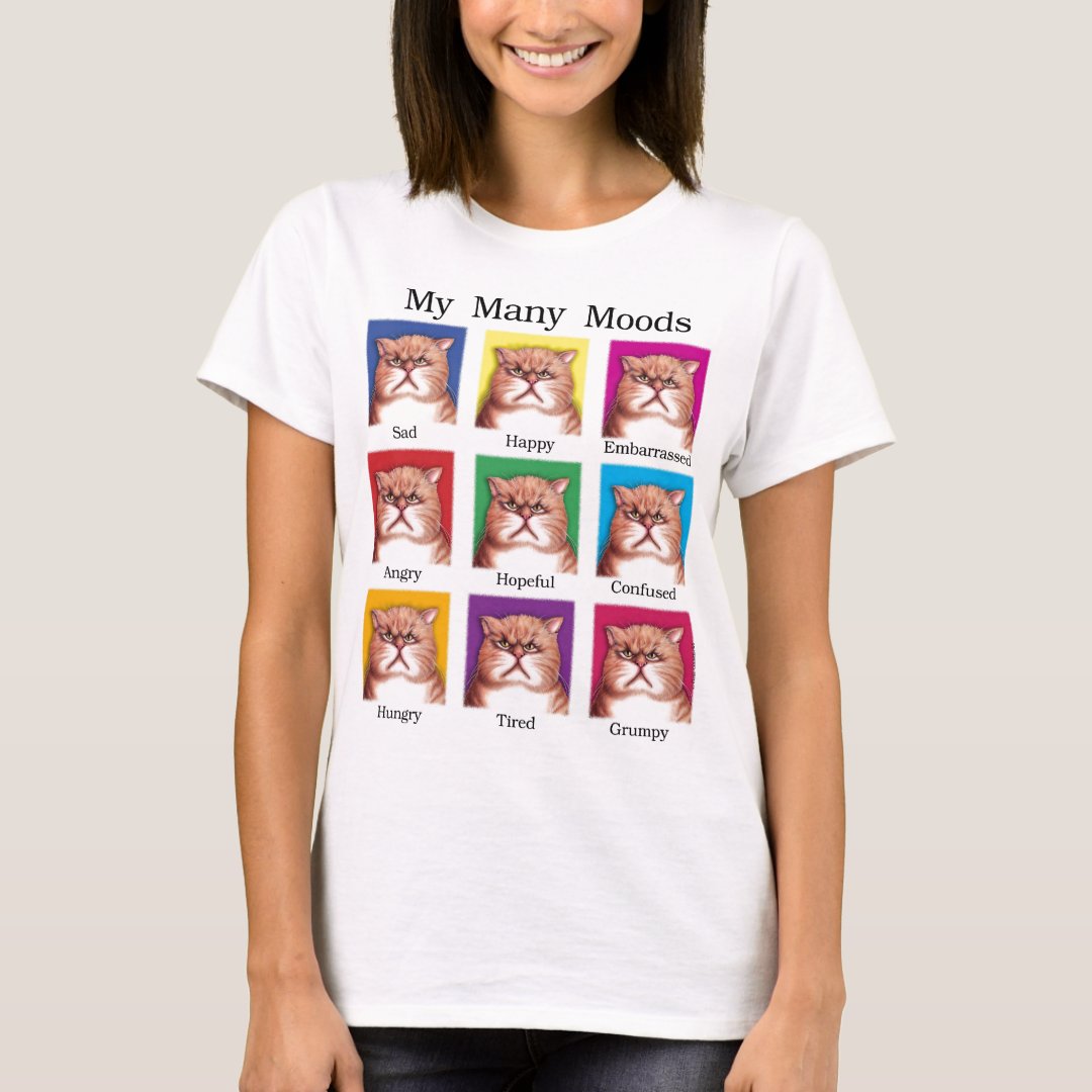 My Many Moods T-Shirt | Zazzle