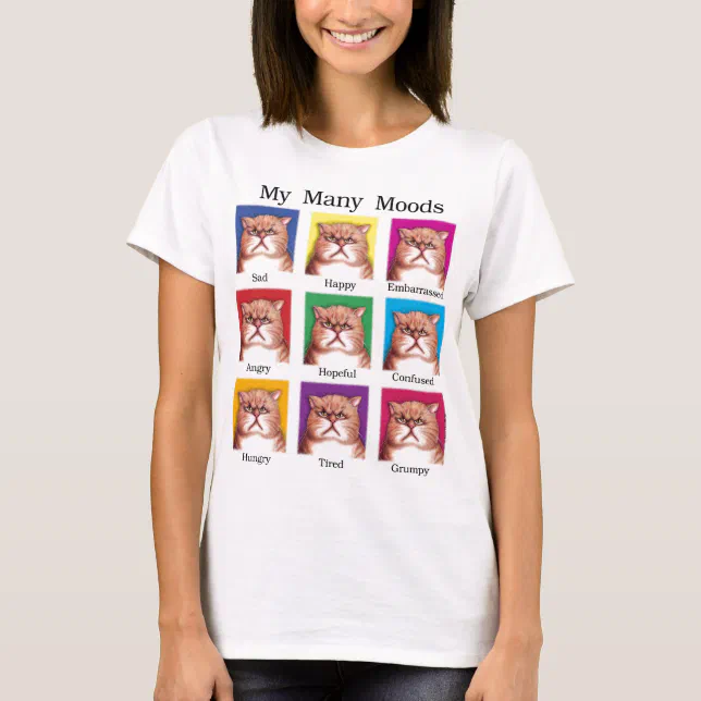 My Many Moods T-Shirt | Zazzle