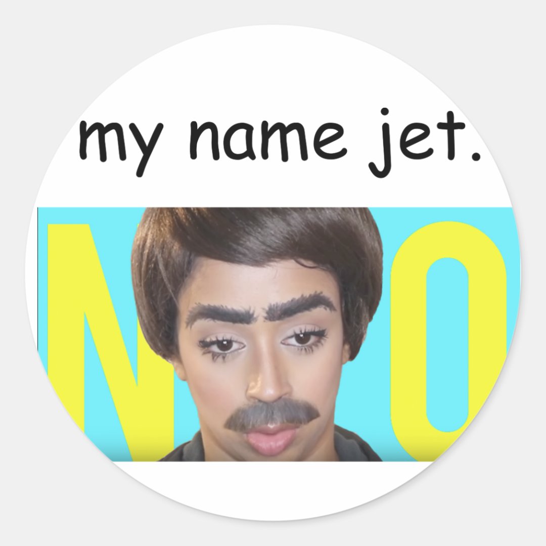 My Name Jet (Liza Koshy) Classic Round Sticker | Zazzle