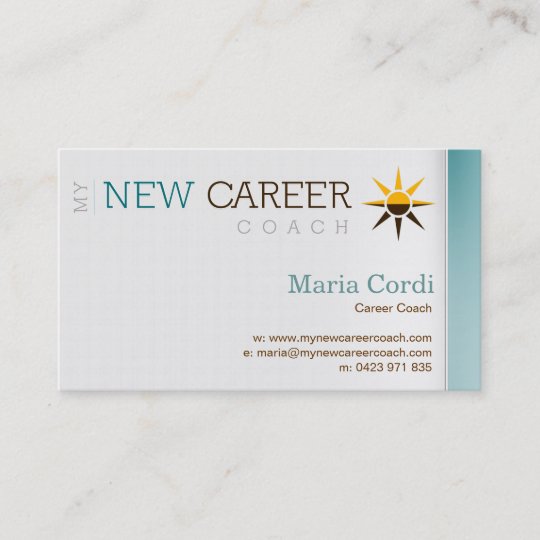 My New Career Coach - Custom Business Card Design | Zazzle.com