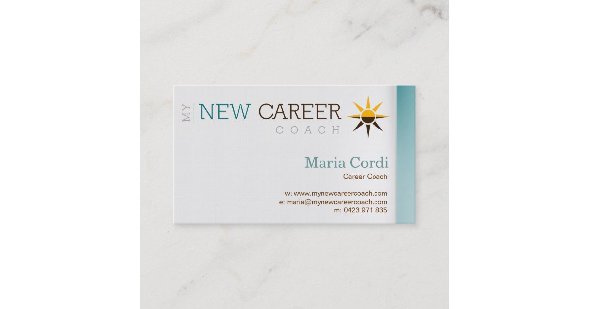 My New Career Coach - Custom Business Card Design | Zazzle