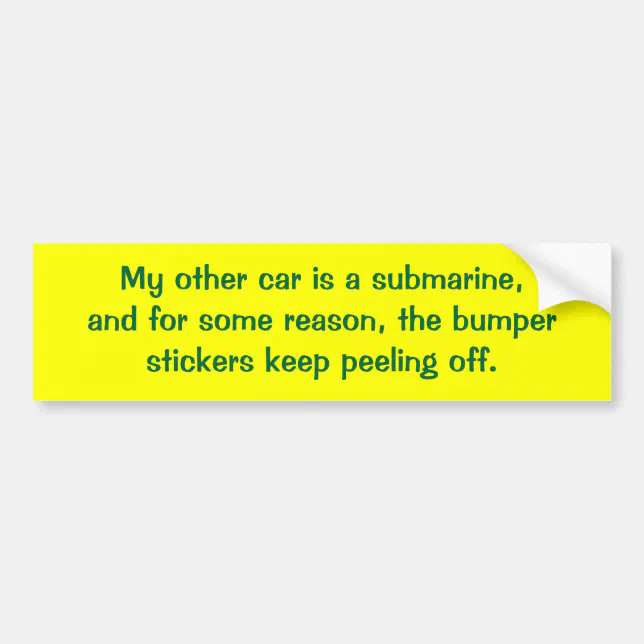 my-other-car-30 bumper sticker | Zazzle
