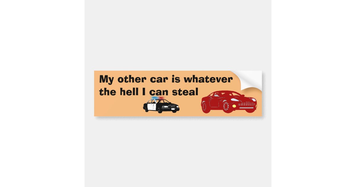 My Other Car Bumper Sticker | Zazzle