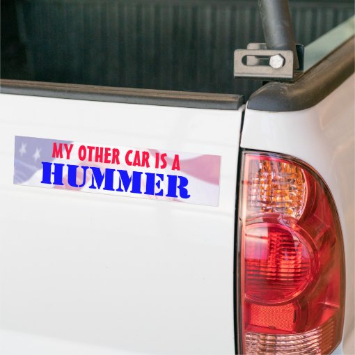 My Other Car is a Hummer Bumper Sticker | Zazzle