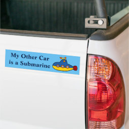 My Other Car is a Submarine Bumper Sticker | Zazzle