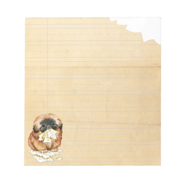 My Pekingese Ate My Homework Notepad | Zazzle
