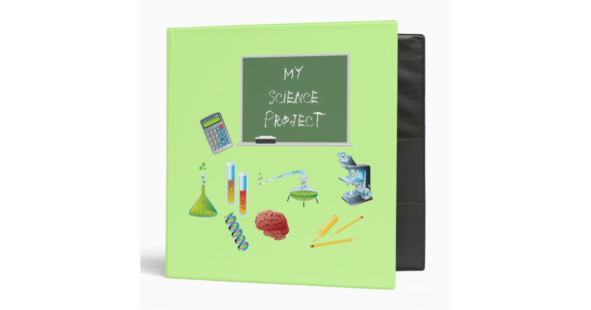 My Science Project/Customizable Binder | Zazzle.com