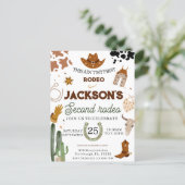 My Second Rodeo Birthday Wild West Postcard | Zazzle