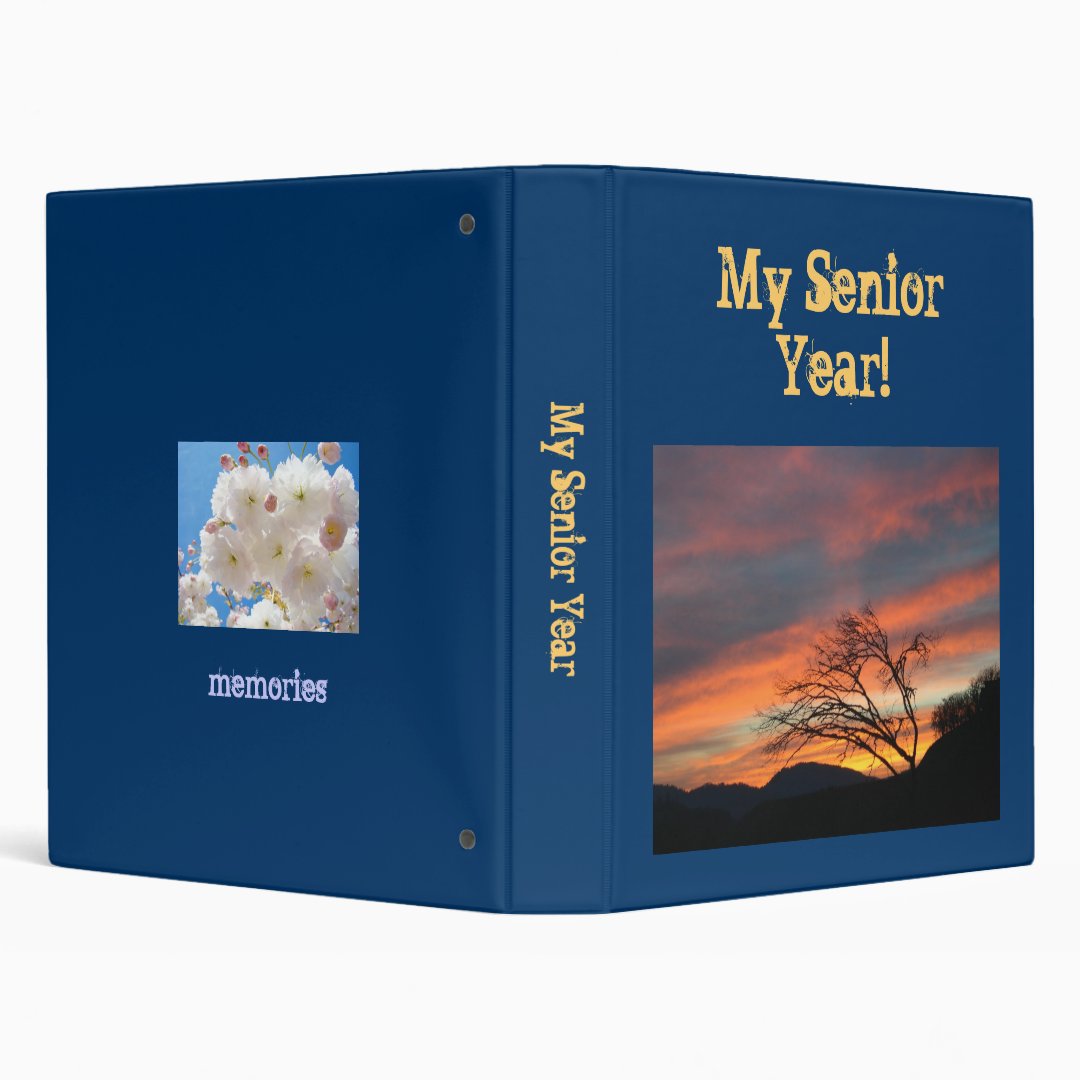 My Senior Year scrapbook photo memories binder | Zazzle