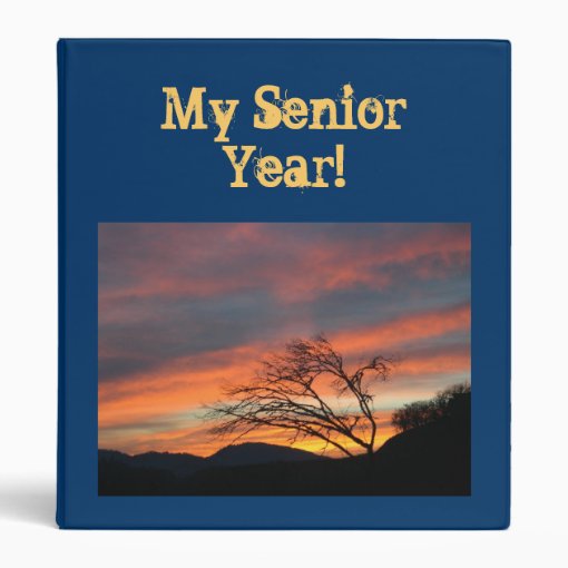 My Senior Year scrapbook photo memories binder | Zazzle