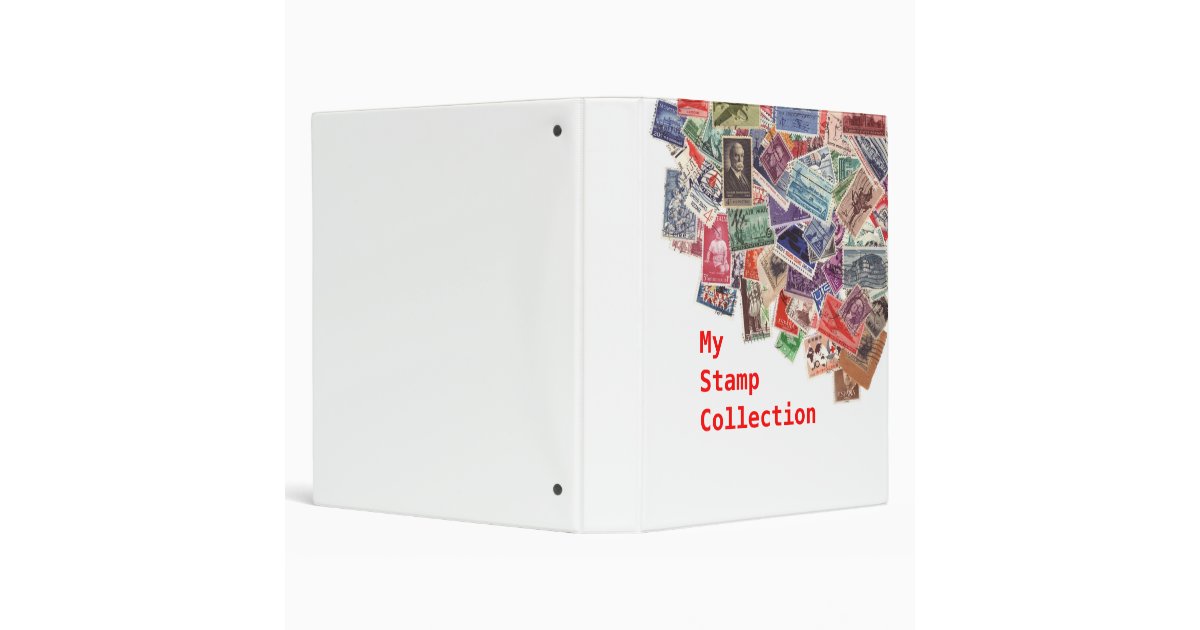 My stamp collection binder | Zazzle