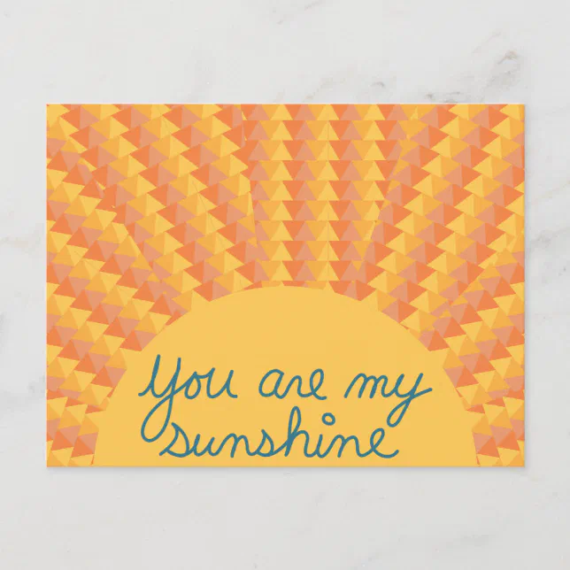 My Sunshine Postcard | Zazzle