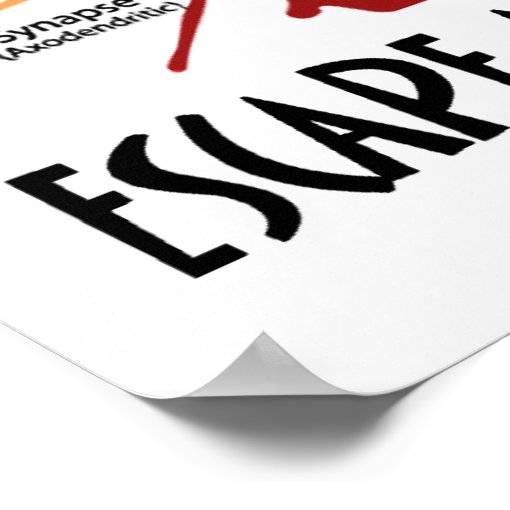 My Thoughts Escape Me From Time To Time (Neuron) Poster | Zazzle