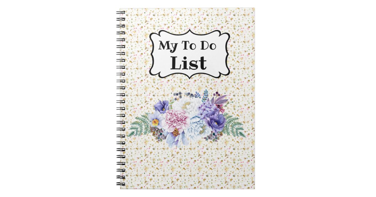 My To Do List Notebook | Zazzle